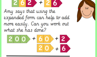 Expanded Column Method of Addition 3 Digit + 3 Digit | Teaching Resources