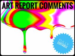 Art Reports. A level Art Report Comments. | Teaching Resources