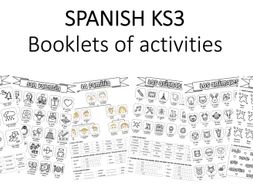 Spanish KS3 booklets - various topics | Teaching Resources