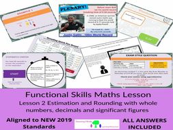 New Functional Skills Maths-Full Lesson on Estimation-Rounding and ...