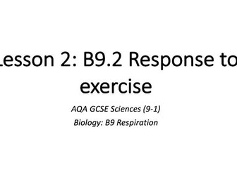 B9 Respiration | Teaching Resources