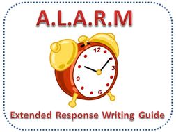 ALARM Extended Response Writing Guide | Teaching Resources