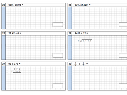 KS2 Arithmetic (SATs Paper 1) Pack of 10 Practice tests including ...
