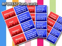 KS4 English GCSE - AFOREST Definition Match | Teaching Resources
