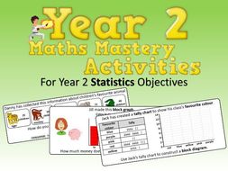 Statistics Mastery Activities – Year 2 | Teaching Resources