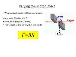 GCSE Science / Physics / (AQA P7) Motor Force / Motor Effect (Lesson ...