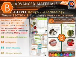 A-Level DT Theory - Complete SECTION B - Workbook - Advanced Materials ...
