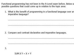 Functional Programming (A-Level Computer Science) | Teaching Resources