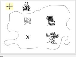 Pirate Treasure Map - Practising compass directions and instructions ...