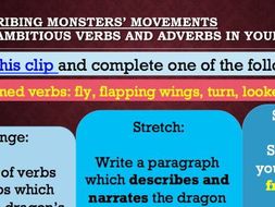 KS3 - Describing a Monster's Movement | Teaching Resources