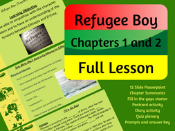 Refugee Boy Chapters 1 and 2 Full Lesson | Teaching Resources