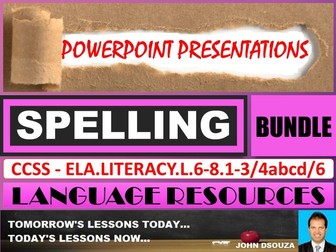 SPELLINGS: READY TO USE LESSON PRESENTATION | Teaching Resources