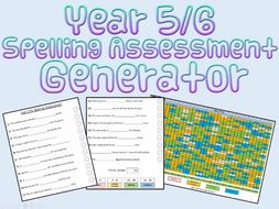 Year 5 and 6: Spelling Assessments and Tracking (Generator) | Teaching ...