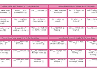 Present Simple Tense with Verb Be 6 English Legal Text Game Bundle ...