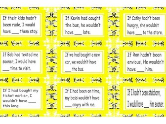 Conditional Sentences Type 3 6 English Legal Text Game Bundle ...