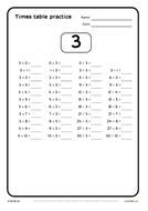 Times table practice pages | Teaching Resources