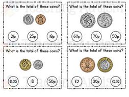 UK Coin Recognition Task Cards | Teaching Resources