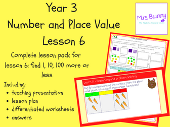 Year 3 Number and Place Value Unit Pack by MrsSBunny | Teaching Resources