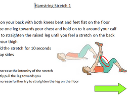 Hamstring stretch | Teaching Resources