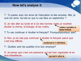 GCSE French higher role play practice | Teaching Resources