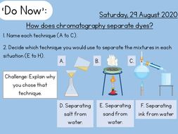 New KS3 Chemistry- chromatography | Teaching Resources