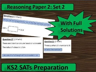 KS2 Maths SATs Reasoning Papers: 4 Paper Bundle by AJMaths | Teaching ...