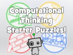 Computational Thinking Starter Puzzles | Teaching Resources