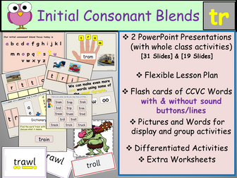 Initial Consonant Blends Clusters - CCVC Words Bundle 1 by Ro_Milli0110 ...