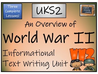 UKS2 History - World War II Reading Comprehension & Writing Mega Bundle ...
