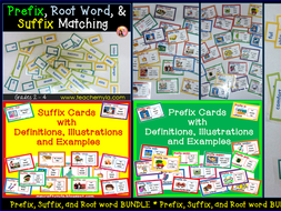 Prefix Suffix and Root Word Bundle | Teaching Resources