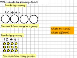Division by grouping | Teaching Resources