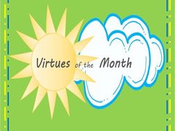 Virtues of the Month (Editable) | Teaching Resources