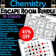 Chemistry Escape Room Bundle | Teaching Resources