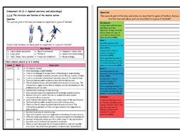 GCSE PE - OCR (9-1) - Structure Strip - Types of Joint Movement ...
