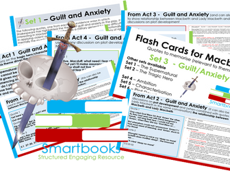 Macbeth Flashcards Set 1-3 - The Supernatural - Tragic Hero - Guilt ...