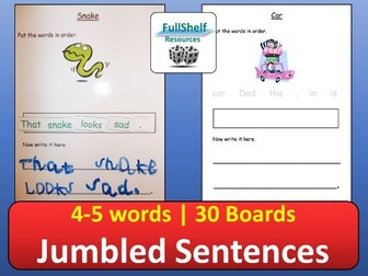 Jumbled Sentences KS1 | Teaching Resources