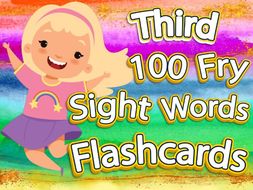Sight Words Flashcards - Third 100 Fry Sight Words | Teaching Resources