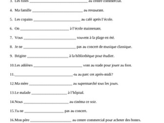 Aller French verb Bundle | Teaching Resources