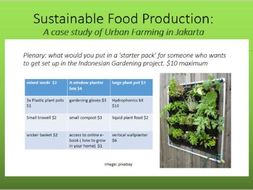 sustainable food production case study | Teaching Resources