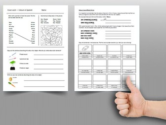 5 Spanish cover lessons / cover work - Tried and tested worksheets ...