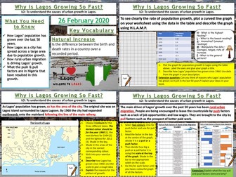 AQA GCSE Geography : Lagos All Lessons | Teaching Resources