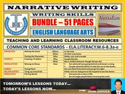 NARRATIVE WRITING: CLASSROOM RESOURCES - BUNDLE | Teaching Resources