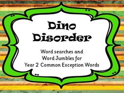 Year 2 Common Exception Words - Word searches and Word Jumbles by ...