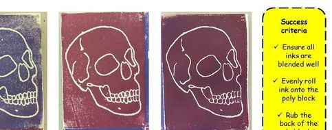 Introduction to polystyrene block printing | Teaching Resources