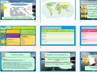 GCSE AQA 9-1 The Challenge of Natural Hazards Climate Change - Complete ...