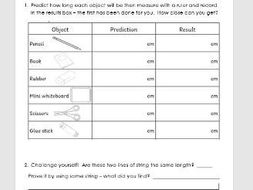 KS1 Measure Lessons Pack - 3 Worksheets | Teaching Resources