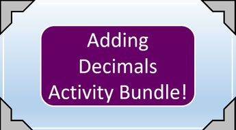 Decimal Addition Bundle | Teaching Resources