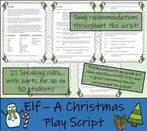 KS2 / KS3 Drama - Elf - The Play Script (Christmas Play) by Irvine109 ...