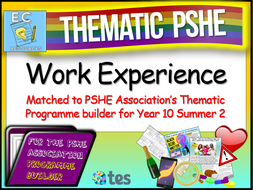 Thematic PSHE - Work Experience | Teaching Resources