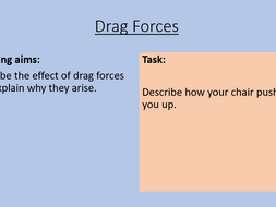 KS3 Drag Forces | Teaching Resources